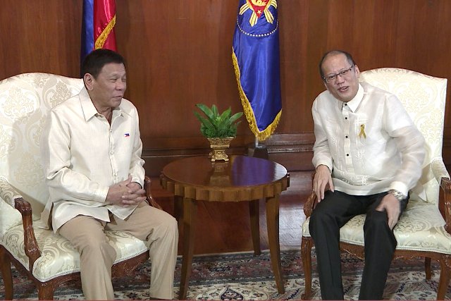 Duterte, Aquino meet at Malacañang prior to inauguration | Headlines ... Duterte, Aquino meet at Malacañang prior to inauguration | Headlines ...