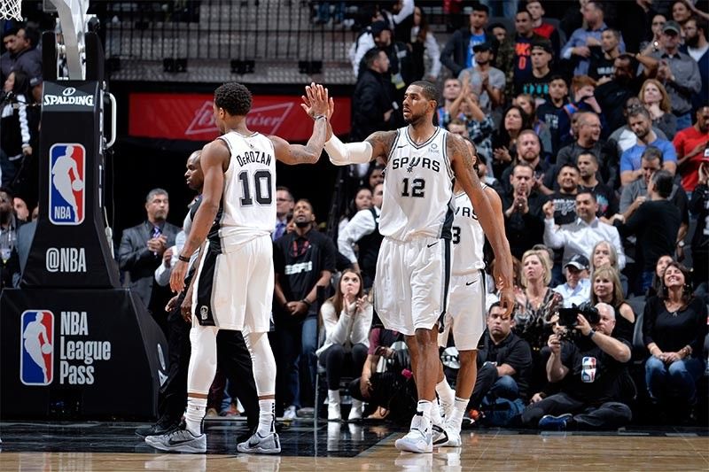 Aldridge scores 56 in Spurs double OT thriller over Thunder | Philstar.com