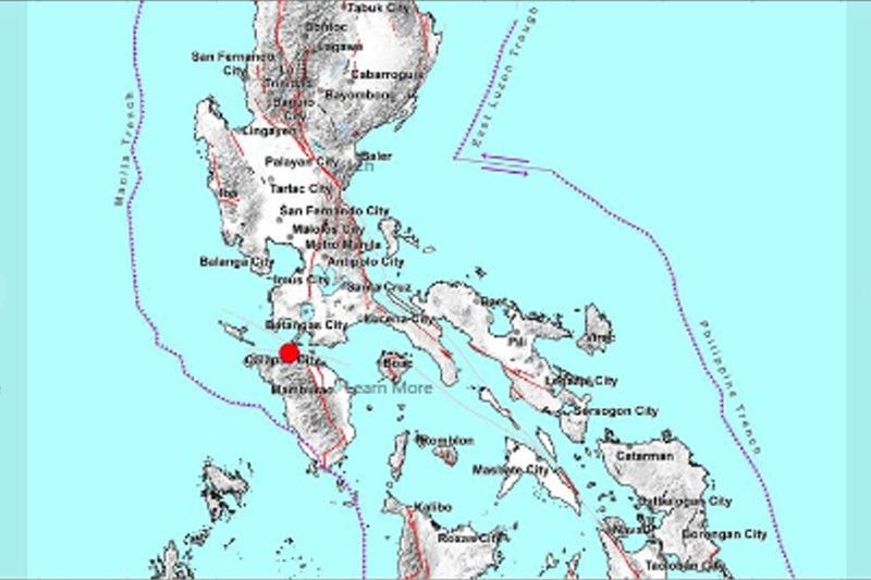 Occidental Mindoro niyanig ng magnitude 4 na lindol | Pilipino Star Ngayon