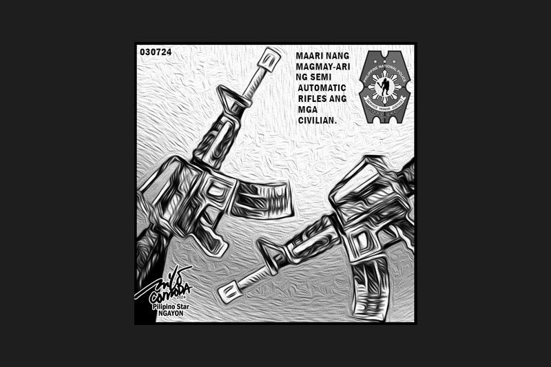 EDITORYAL - Pagdami ng baril darami ang krimen | Pilipino Star Ngayon
