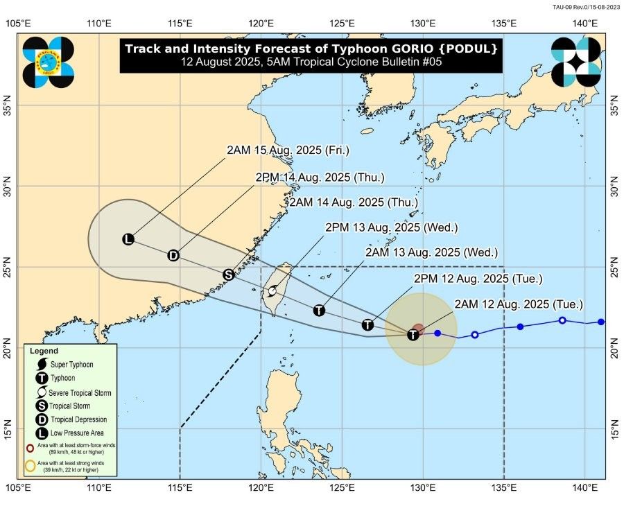 ‘Gorio’ intensifies into a typhoon inside PAR — PAGASA | Philstar.com