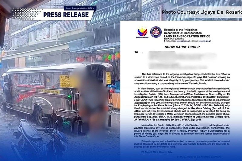 License of jeepney driver in viral accident suspended | Philstar.com