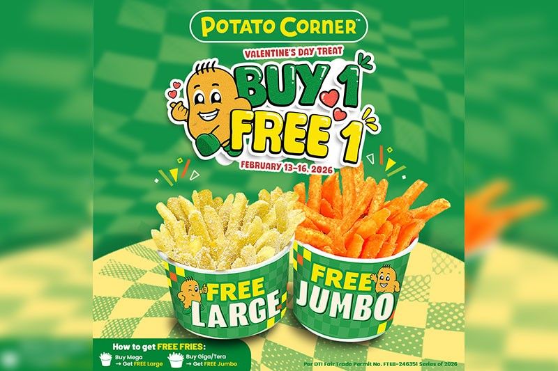 Celebrate Valentine’s with ‘Double the Fries: Buy 1, Get 1’ at Potato ...